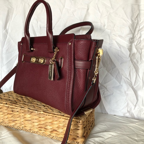 Coach | Bags | Coach Swagger 27 In Pebble Leather Satchel | Poshmark